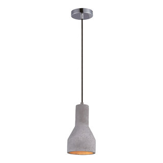 Maxim Crete 1-Light LED Pendant 12392GYPC - Polished Chrome ...