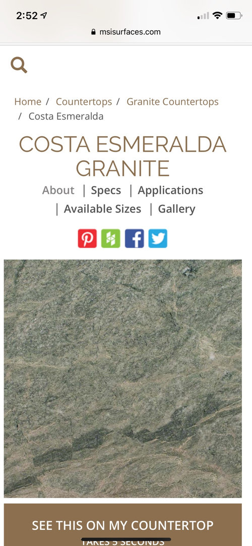 Costa Esmeralda Countertops