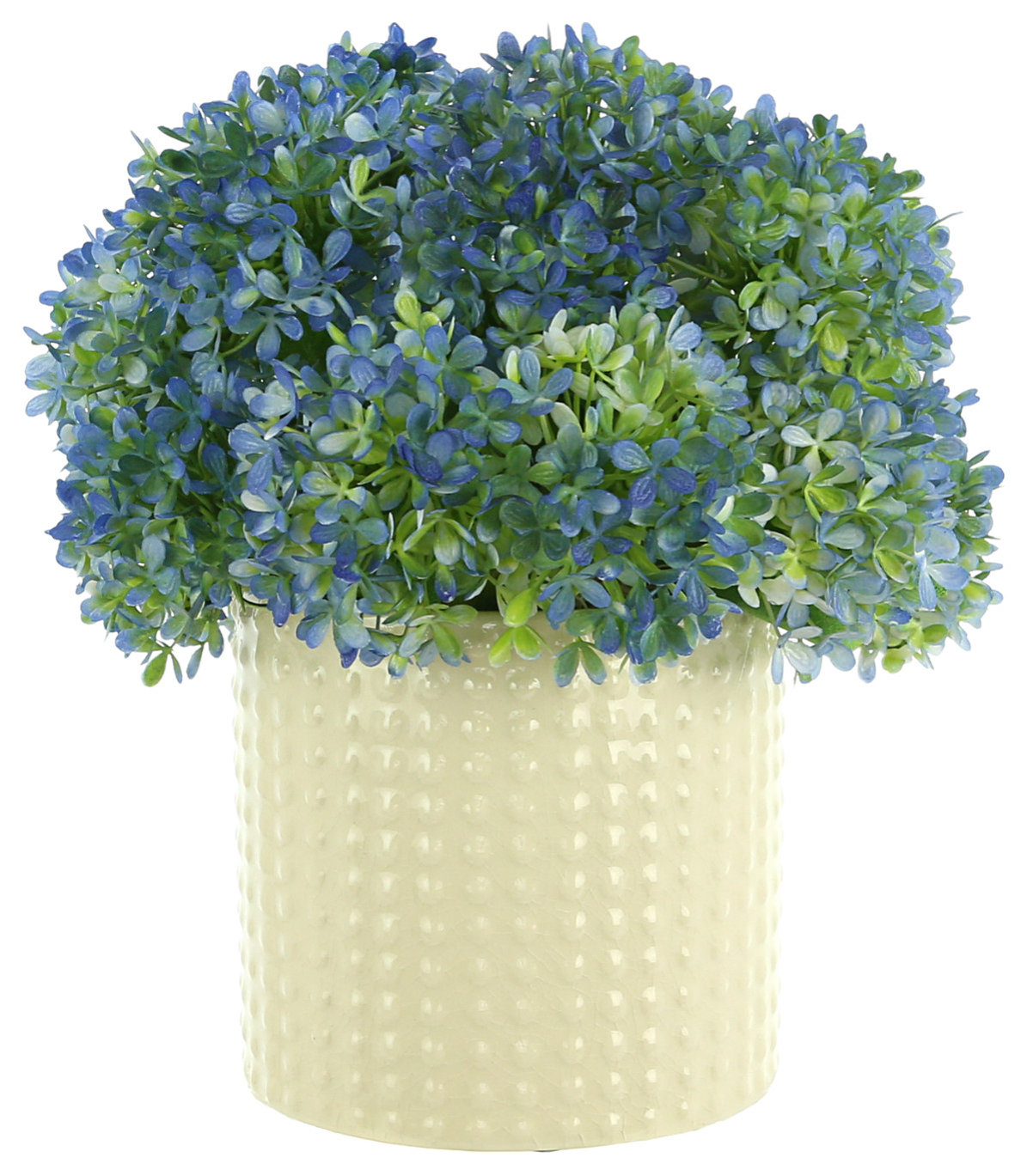 Hydrangea Floral Arrangement in a Ceramic Vase - Artificial Flower ...