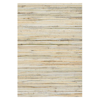Metallic Silver and Tan Jute Grasscloth Wallpaper - Contemporary - Wallpaper - by Wallquest Inc ...