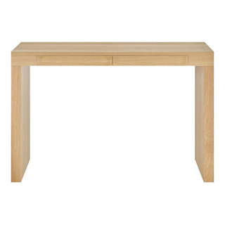 Donald Desk, Oak With Two Drawers - Transitional - Desks And Hutches ...