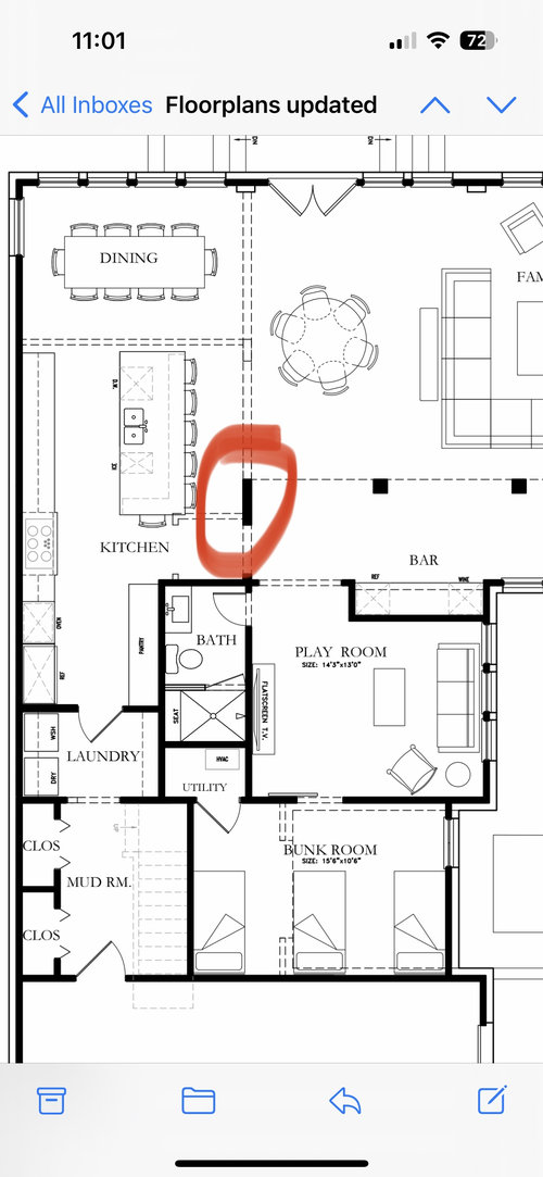 Kitchen Floorplan / Fridge and Range Placement