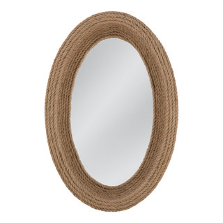 Regatta Wall Mirror - Natural Jute Rope - Beach Style - Wall Mirrors ...