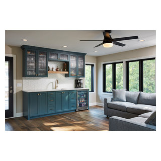 Fall 2022 Remodeler Showcase Project - Contemporary - Home Bar ...