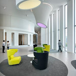 Bromi Design Lynch White and Red Flush Mount - Contemporary - Flush ...