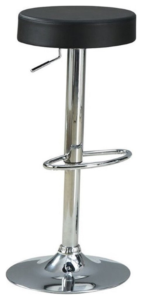 Catania Modern / Contemporary Faux Leather Round Adjustable Bar Stool ...