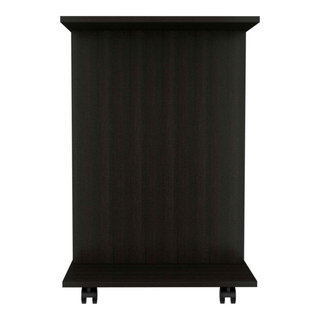 Bombay Mobile Tray Table With 2 Lateral Shelves - Transitional - Office ...