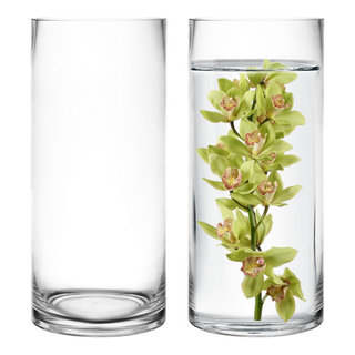 Glass Cylinder Vases in 4 inches Diameter for Wedding and Parties ...
