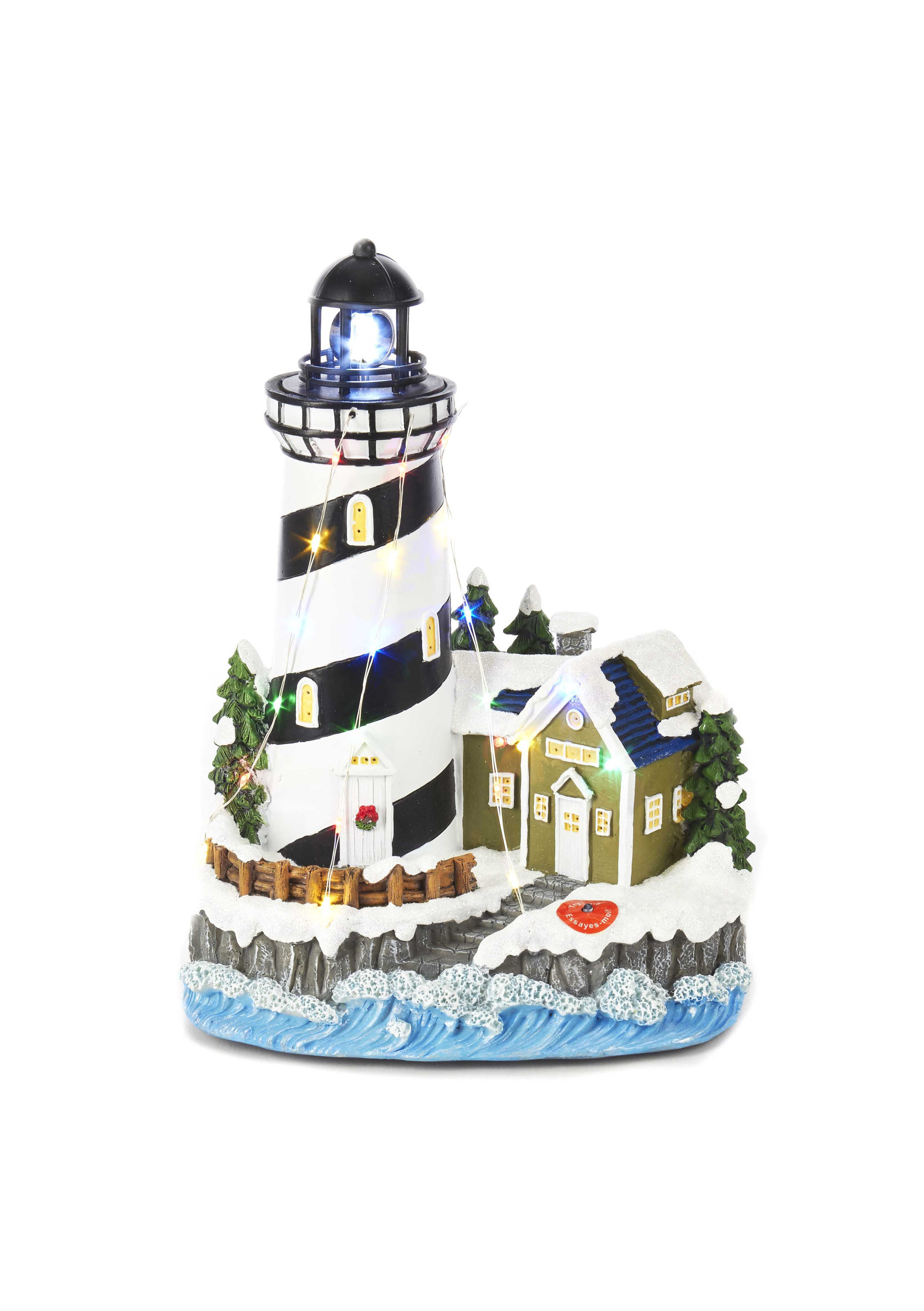 Kurt Adler 10.25" Battery-Operated LED Lighthouse Tablepiece, 10.25 ...