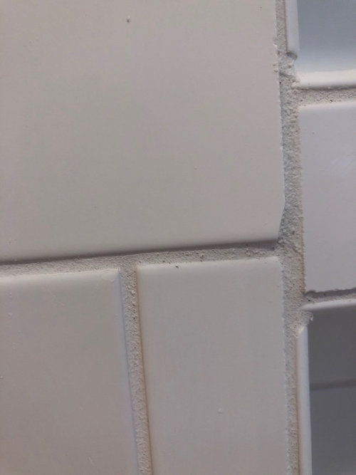Bad tile job bathroom remodel help!