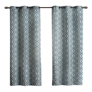 Alexander Polyester Blackout Grommet Curtain, 76"x84" - Contemporary ...