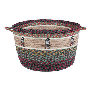 Earth Rugs UBP-81 Chickadee Printed Utility Basket 13 Inch X 9 Inch, 17 ...