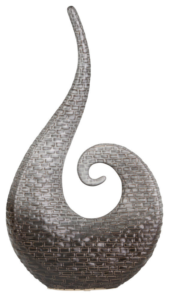 Ceramic 15.5" Table Top Decor, Gray - Contemporary - Decorative Objects ...