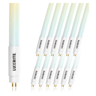 Luxrite 12-Pack 4FT T5 LED Tube Light 24W 4CCT Ballast Bypass 3200LM ...
