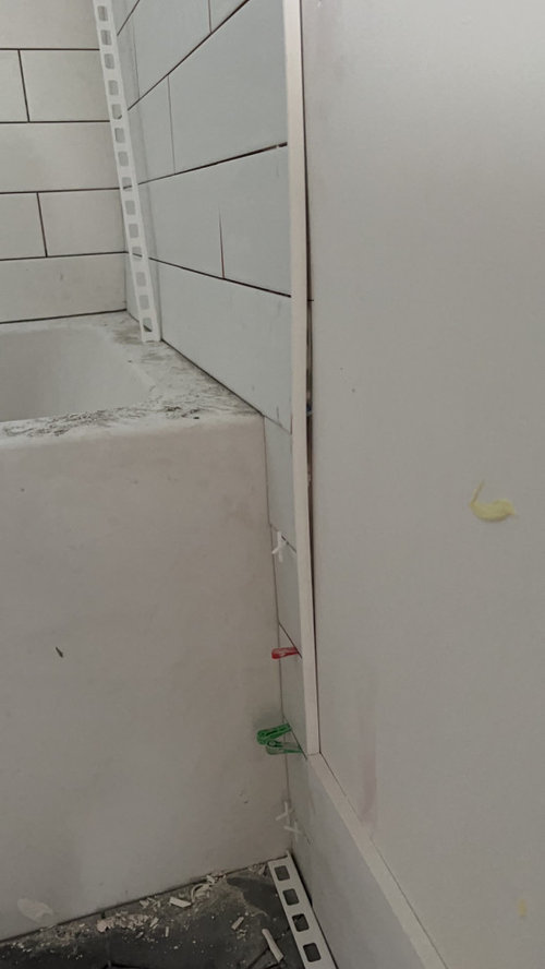 Help! Tile not align to the wall | Houzz Forum
