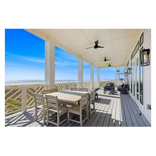 Galveston Beach house - Decking and custom railings - Beach Style ...