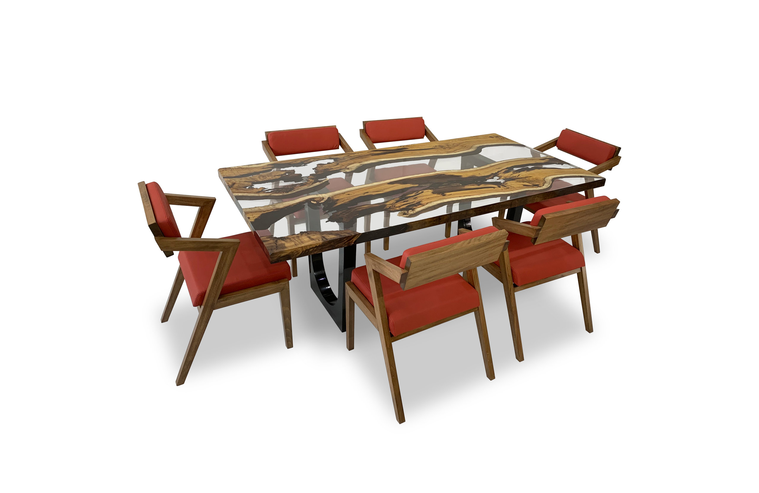Staphyle Hackberry Wood Dining Table, 10-12 Seater - Contemporary ...