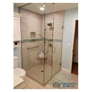 Bathroom Remodel with Glassed In Shower, Taj Mahal Vanity & Custom ...