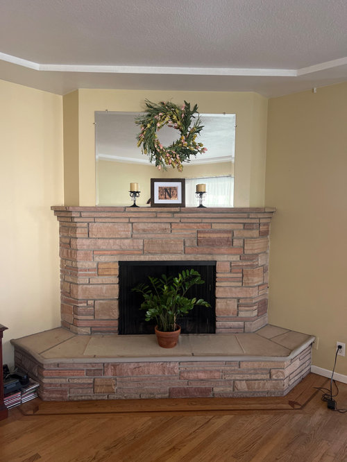 Need ideas for large corner fireplace