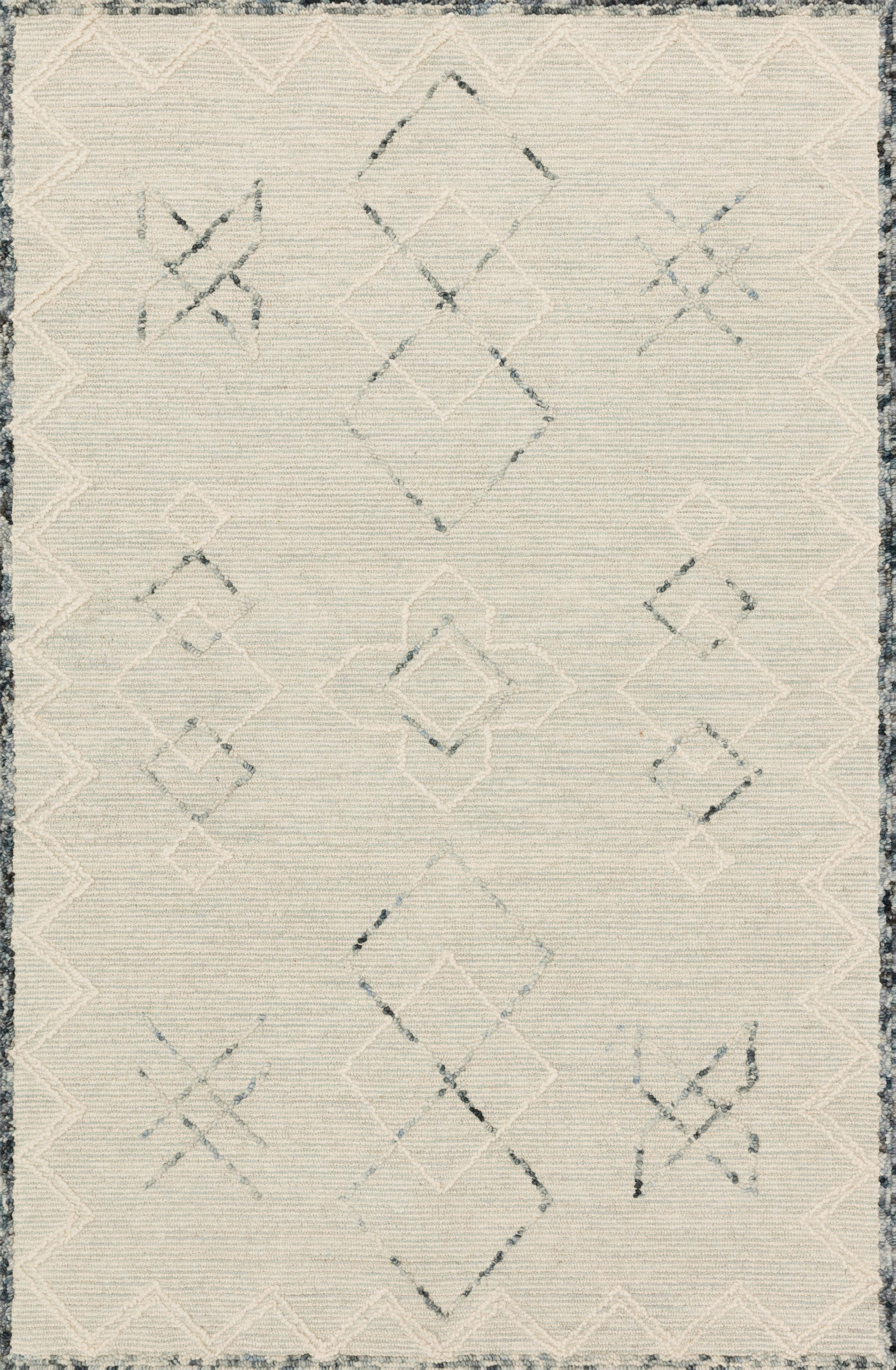 Justina BlakeneyxLoloi Leela Lee-04 Ocean/White 5'0"x7'6" Rug, 5'0"x7'6 ...