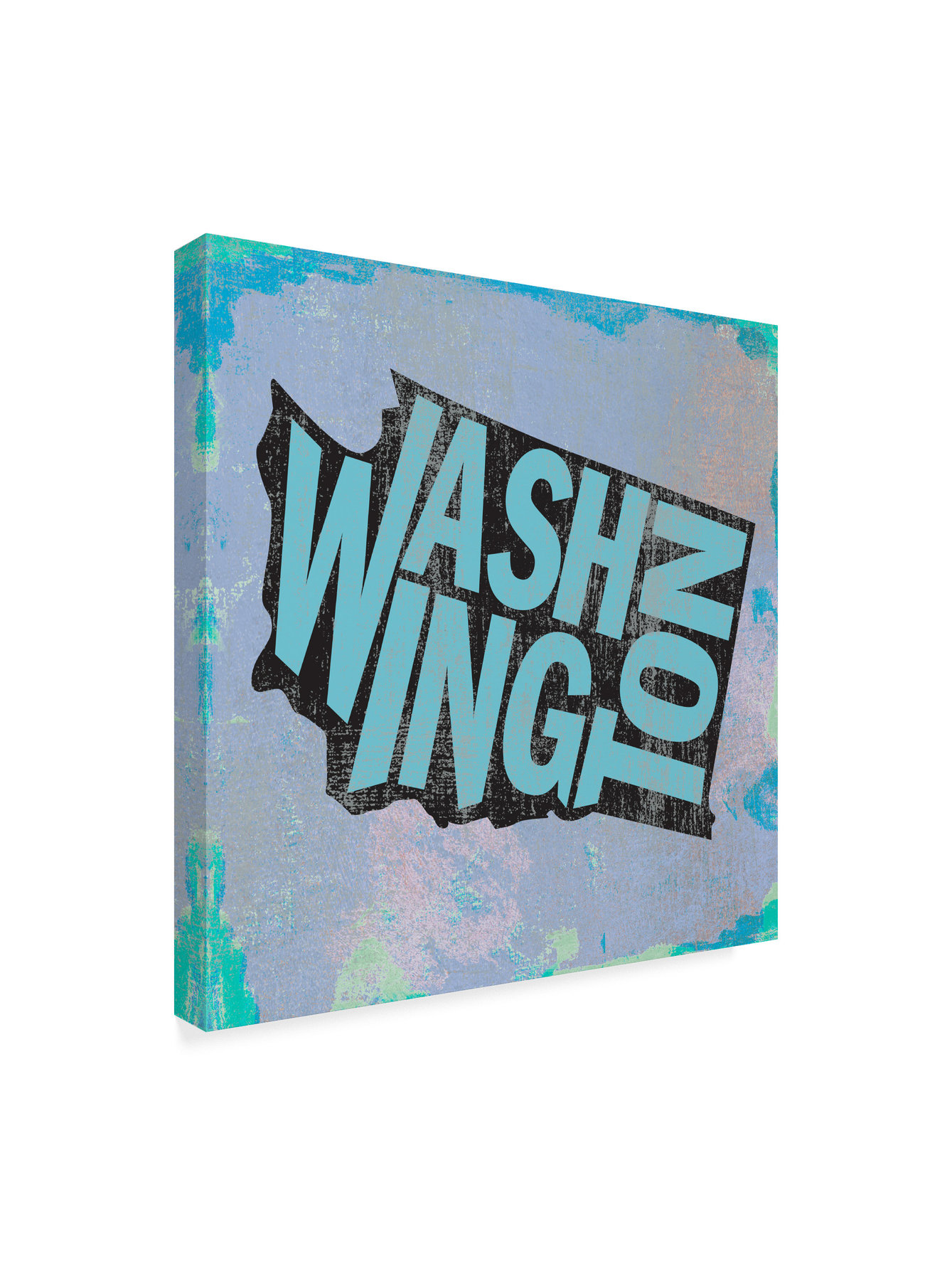 Art Licensing Studio 'Washington Word Map' Canvas Art, 18"x18 ...