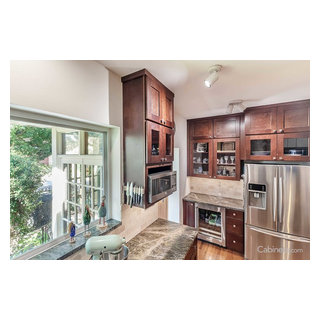 Cherry Java Cabinets create a bold statement! - Modern - Kitchen - Tampa - by Cabinets.com ...