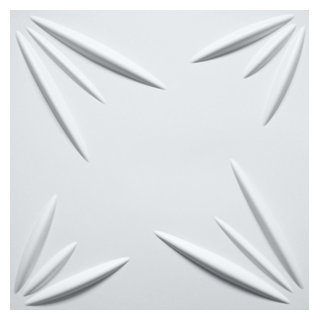 White Floral 3D Wall Panels - Traditional - Wall Panels - by Dundee ...