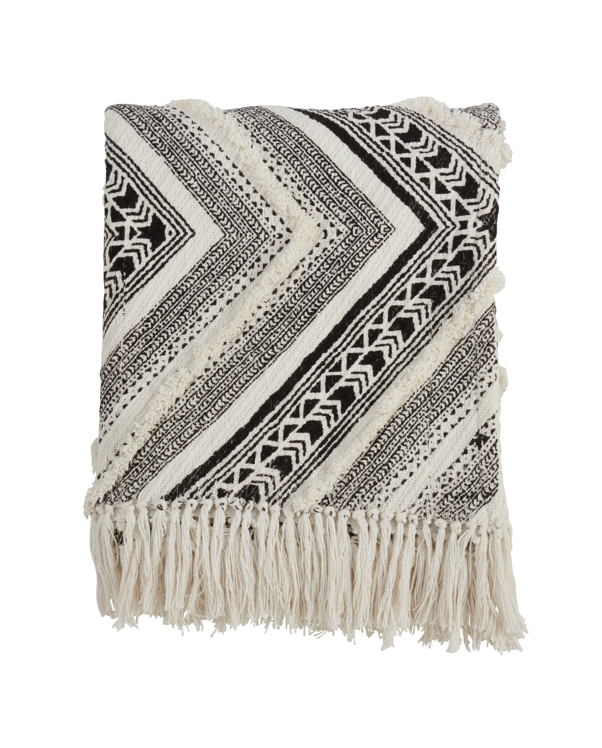 Geometric Diamond Design Throw - Scandinavian - Throws - by Saro ...