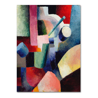 August Macke 'Colored Forms' Canvas Art, 19"x14" - Contemporary ...