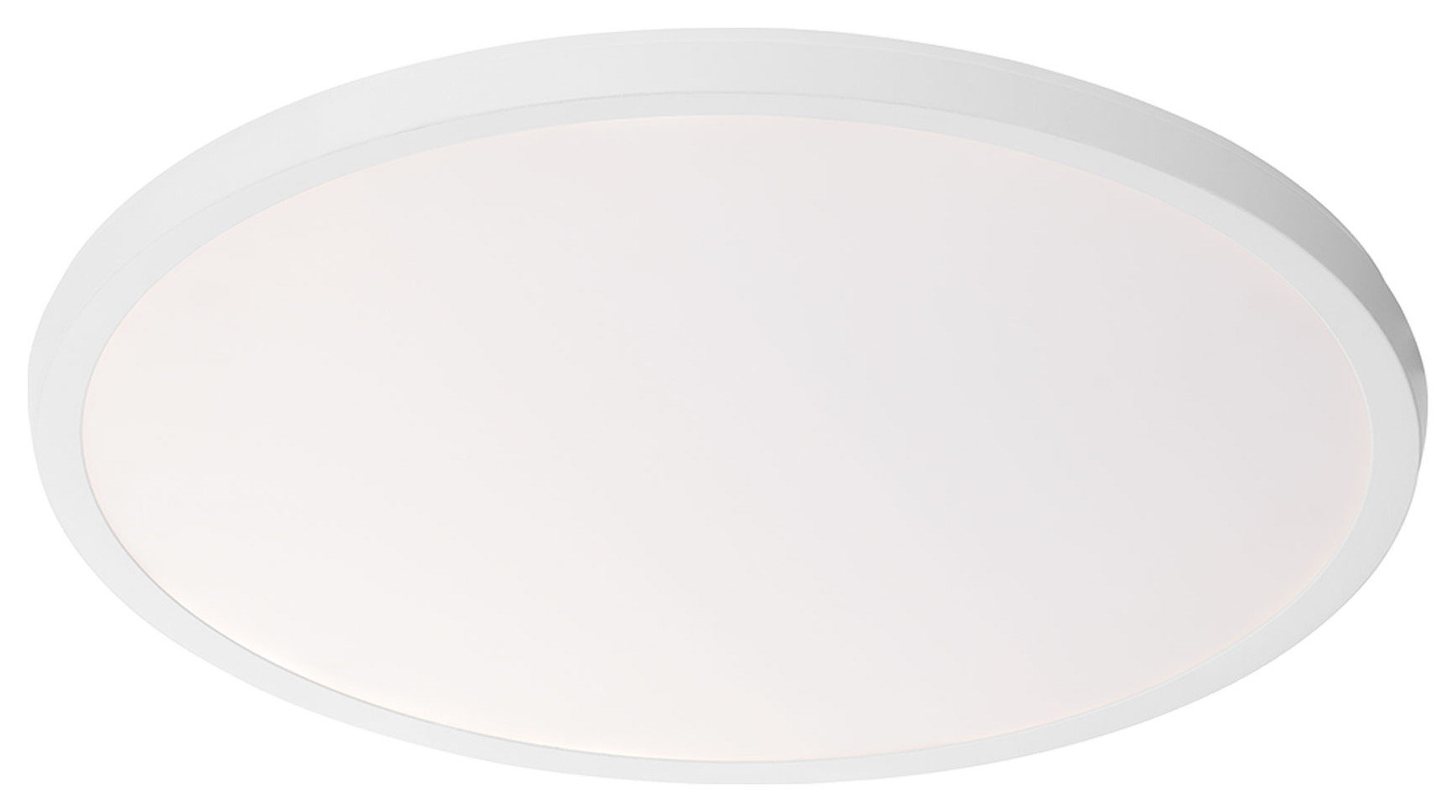 Argo 19" LED Round Flush Mount 2700k, Brushed White - Transitional ...