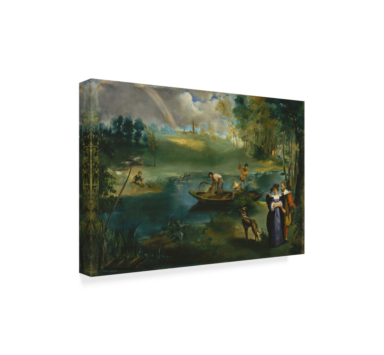 Edouard Manet 'Fishing, C.1862-63' Canvas Art, 22"x32" - Traditional ...