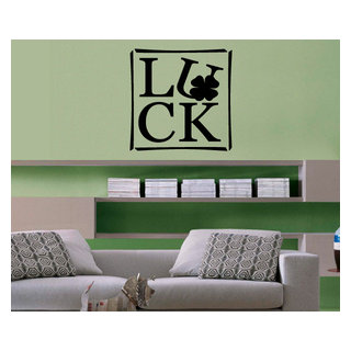 Luck Vinyl Wall Decal hd067, 8 in. - Contemporary - Wall Decals - by ...