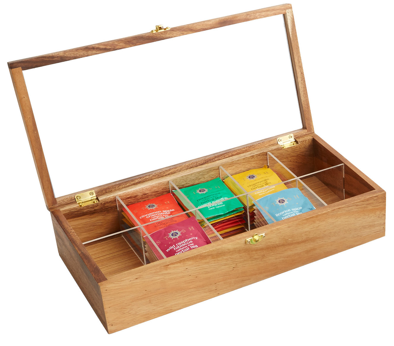 10 Compartment Tea Storage Box - Modern - Coffee And Tea Maker ...
