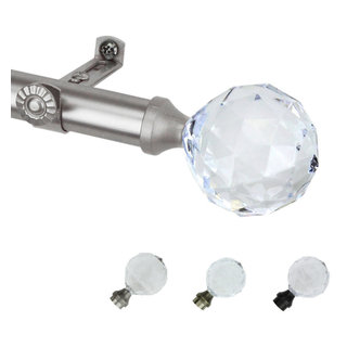 Twinkle 13/16" Diameter Curtain Rod, 48-84" - Traditional - Curtain ...