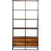 Coaster 4-Drawer Farmhouse Wood Etagere with Open Back in Natural ...