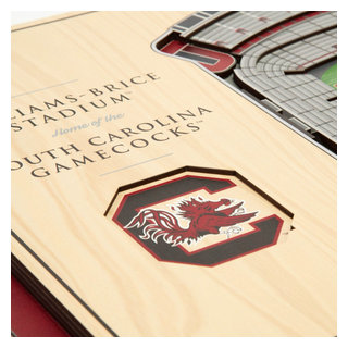 NCAA South Carolina Gamecocks FB 5 Layer Stadiumviews 3D Wall Art ...