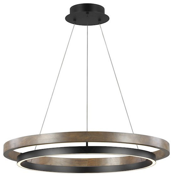 Tech Lighting Grace 36" Chandelier, Matte Black/- 700GRC36BW-LED930 ...