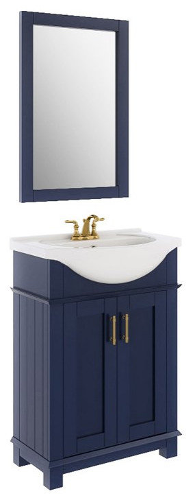 Fresca Hartford 24" Royal Blue Traditional Bathroom Vanity - Bathroom ...