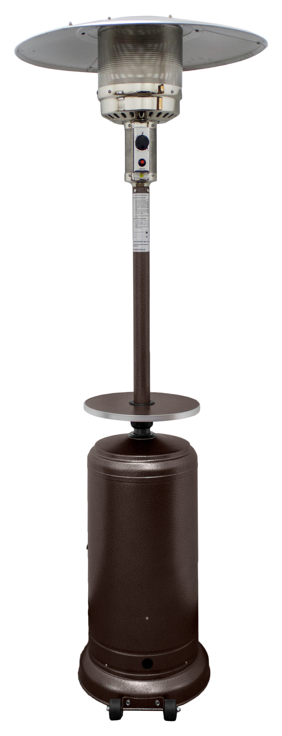 87" Tall Hammered Bronze Patio Heater. - Patio Heaters - by Buildcom ...