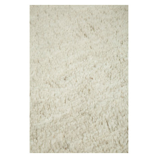 Cream Wool Area Rug | Ethnicraft Dunes, 6'5" X 10' - Contemporary ...