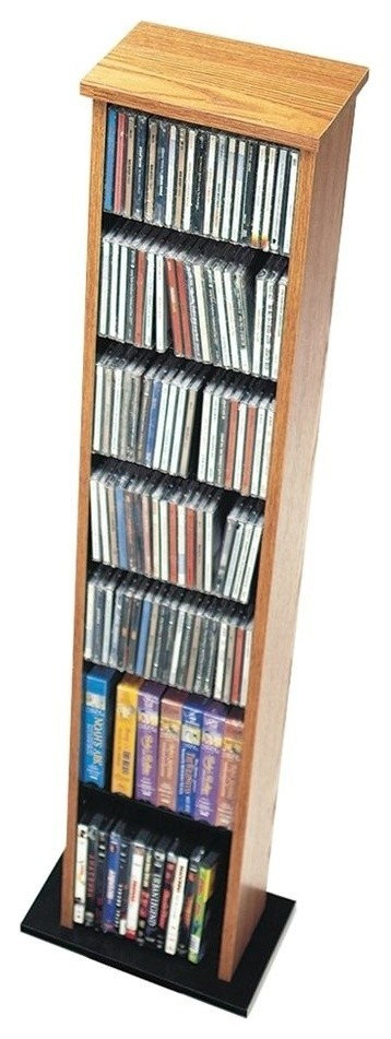 Prepac 51" Slim CD DVD Wall Media Storage Rack in Black - Transitional ...