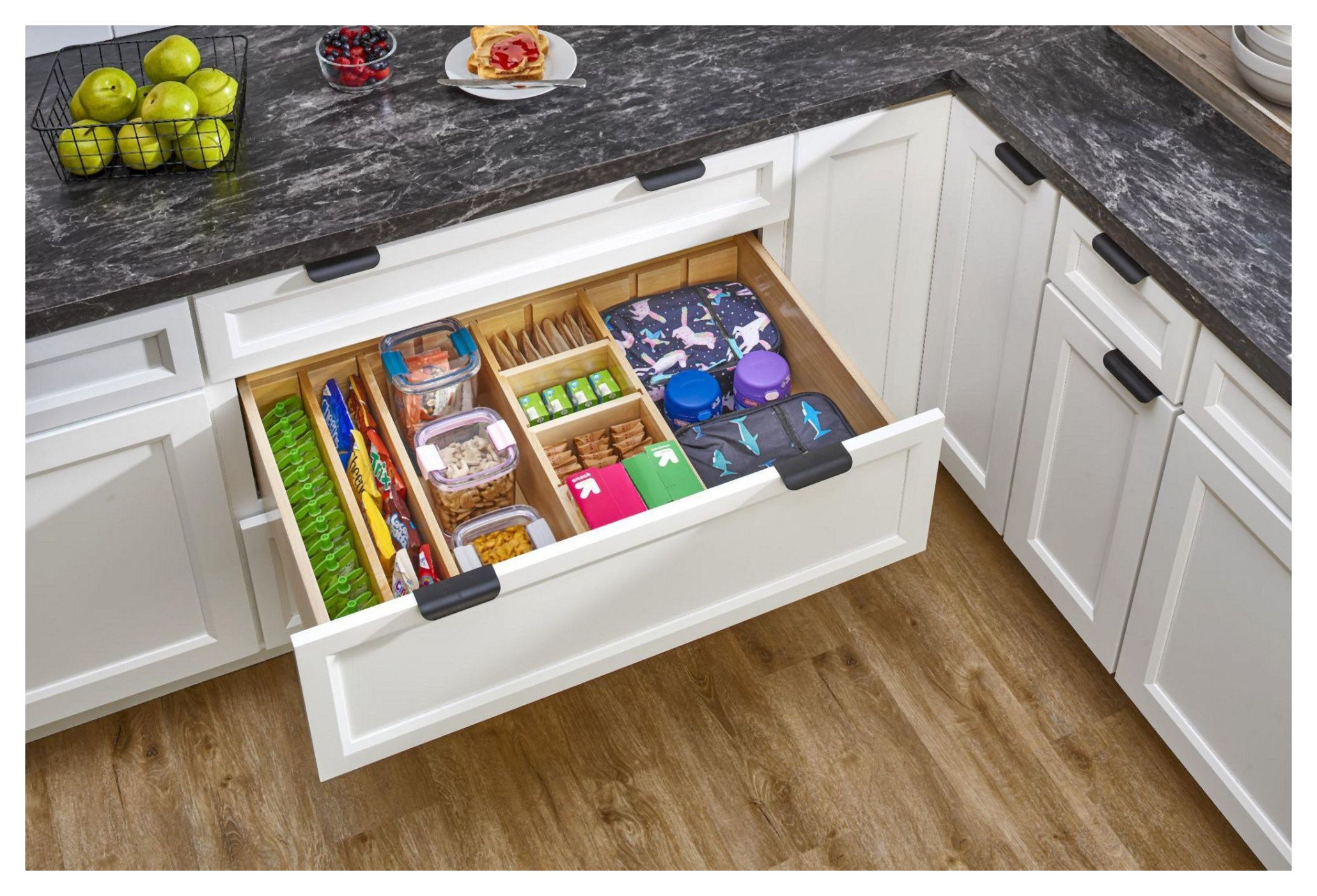 Rev-A-Shelf 4WDIV-30-1 Wood Classics 24-3/4"D Drawer Divider - Kitchen ...