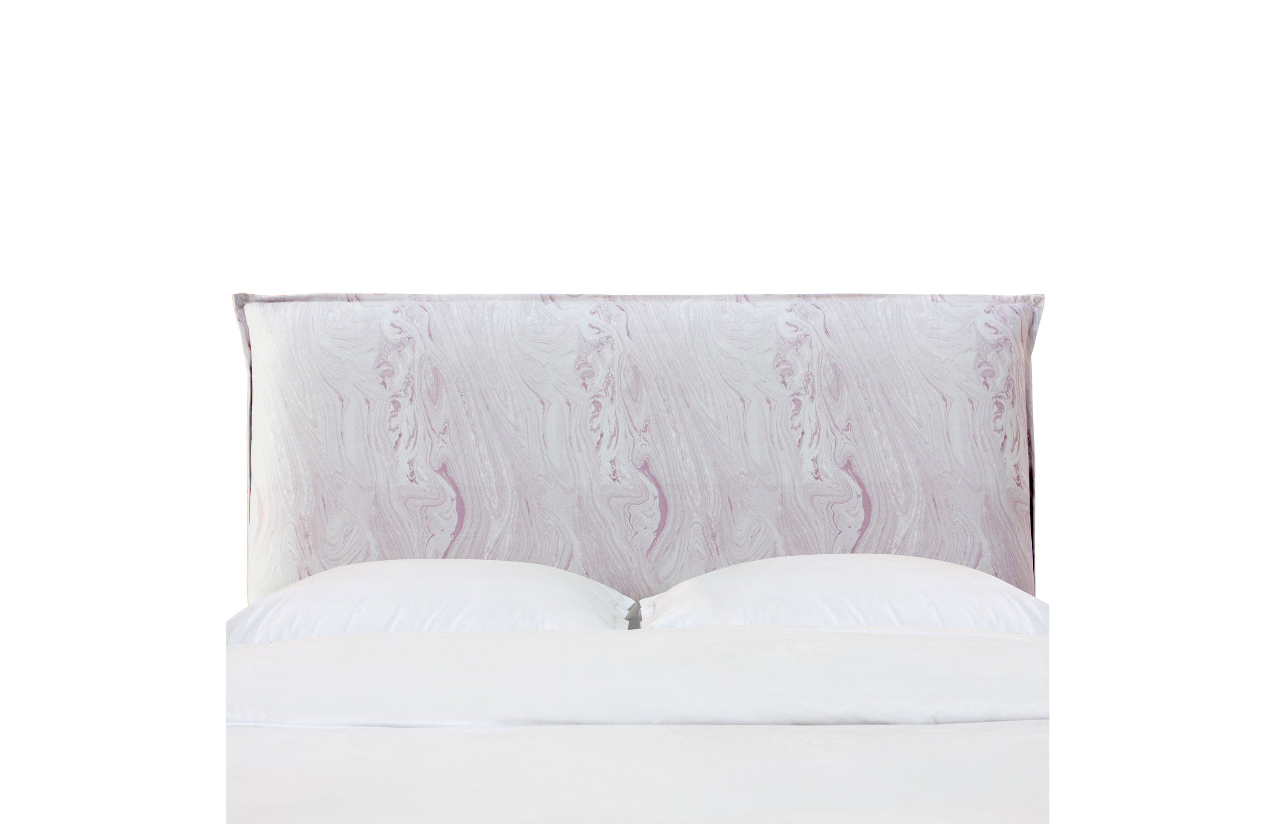 Rhodes French Seam Headboard, Marble Sands Lavender, Queen ...
