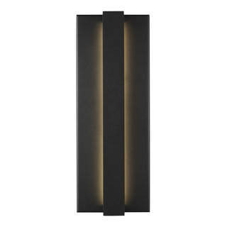 Windfall 1-Light 16.20"H LED Outdoor Wall Mount in Black, 3.900 ...