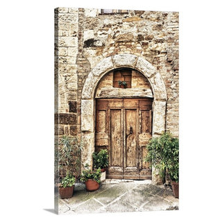 "Imposing Entrance" Wrapped Canvas Art Print, 32"x48" - Contemporary ...