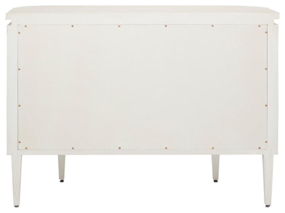 Briallen White Demi-Lune - Transitional - Accent Chests And Cabinets ...
