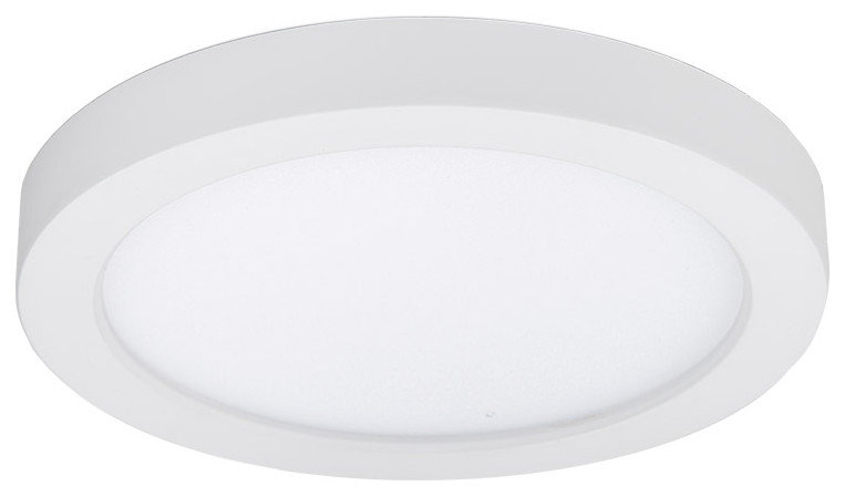 Round 3000K 90CRI LED Flush Mount In White - Modern - Flush-mount ...