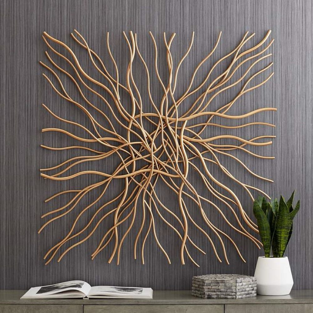 Vida Iron Metal Contemporary Abstract Wall Art Decor - Contemporary ...