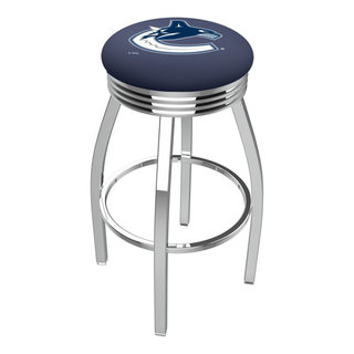 Holland L8C3C Vancouver Canucks 25" Swivel Counter Stool - Chrome ...
