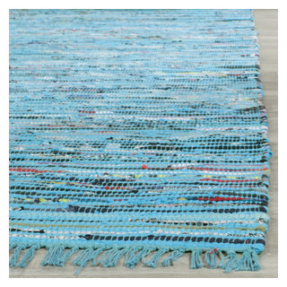 Safavieh Rag Rug RAR125 Rug Rug, 6' Round - Contemporary - Area Rugs ...